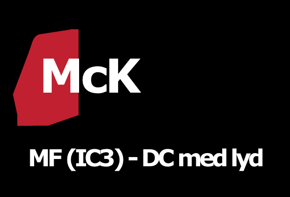 DSB MF (IC3) - DC med lyd - DF Modeltog